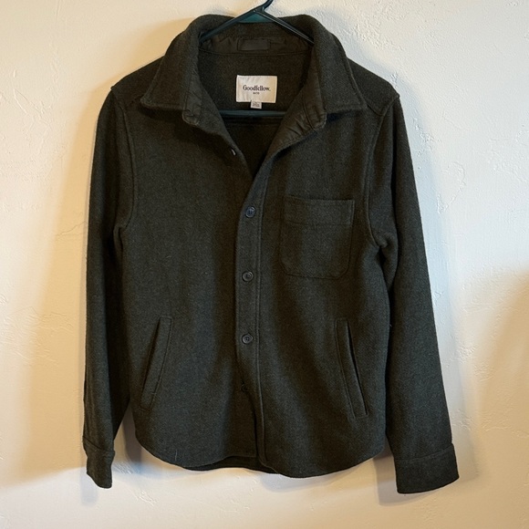 Goodfellow & Co | Jackets & Coats | Goodfellow Co Dark Green Shirt ...